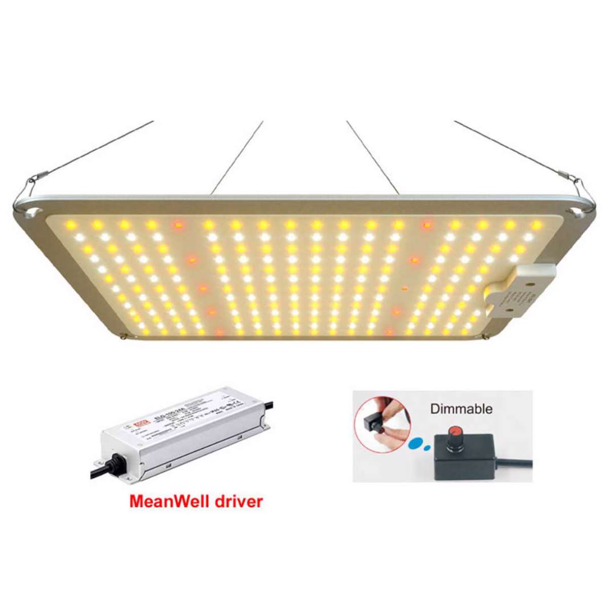 SunLight Quantum Board LED 110Watt (dæmpbar) – plantekasse.dk